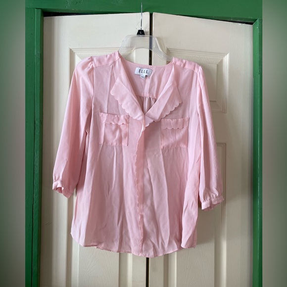 Elle | Tops | Elle Blush Pink Blouse | Poshmark